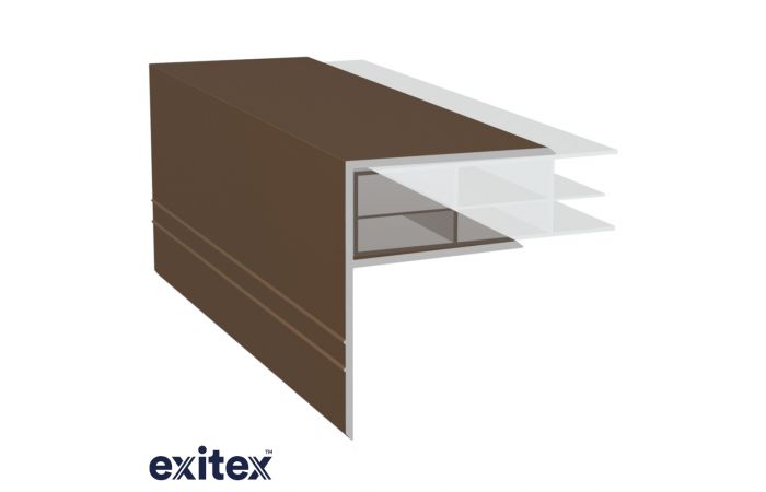 Capex 16mm F Section Aluminium 4000mm Brown RAL8040 | Stephen Webster ...